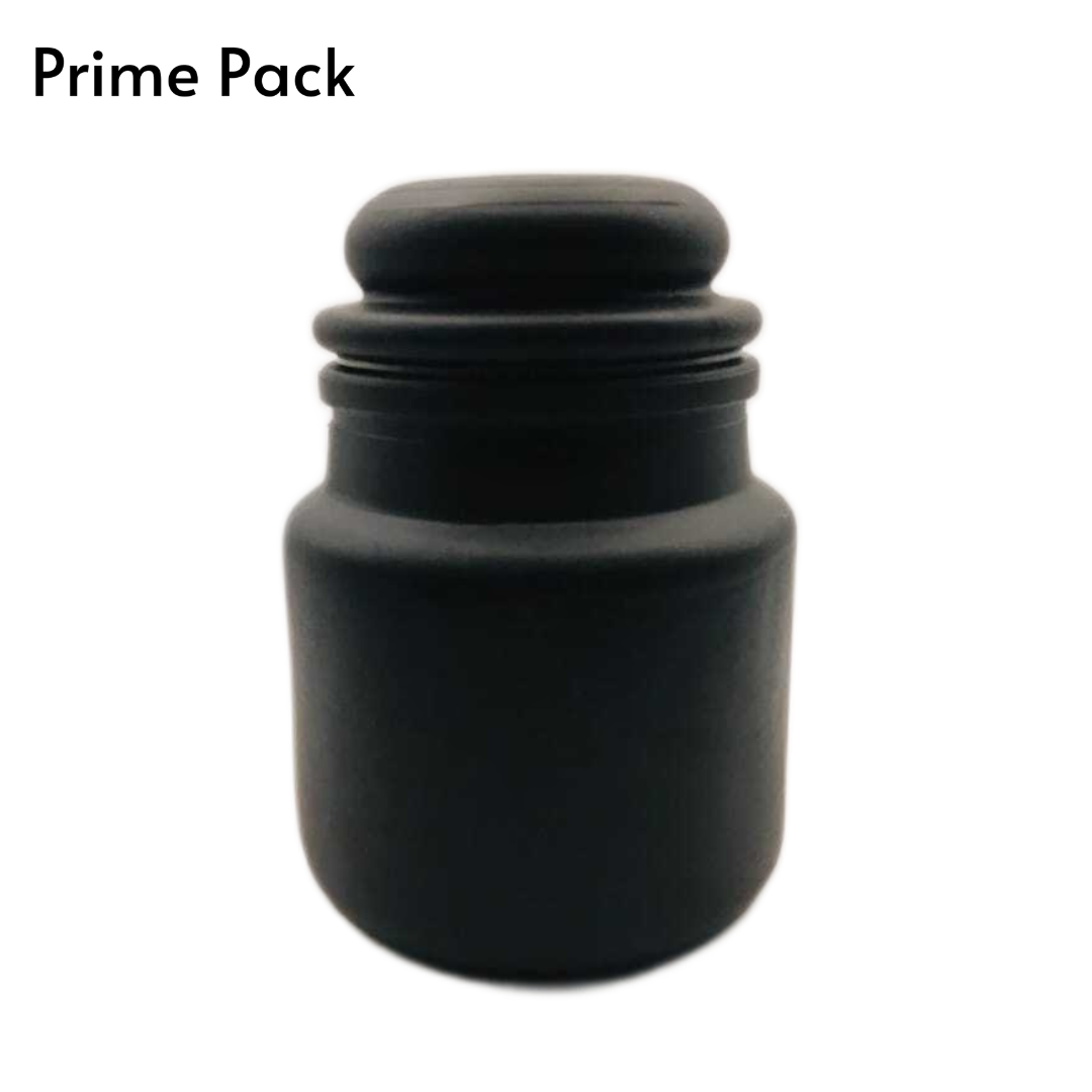 PPJ17-MBCMB: Stylish Matt Black Glass Jar With Matt Black Glass Lid ...