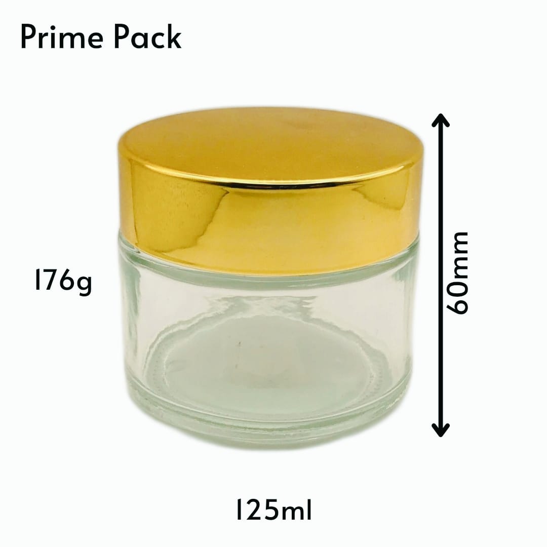 PPJ12-GCT: Splendid Glass Jar With Golden Lid - Prime Pack